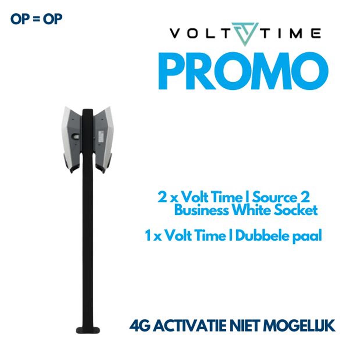 Volt Time | Duo SET | Source 2 Business (Socket, White) including pole ...